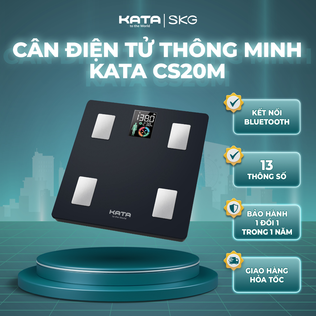 Cân sức khỏe thông minh KATA CS20M, cân điện tử đo 13 chỉ số | Shopee Việt Nam
