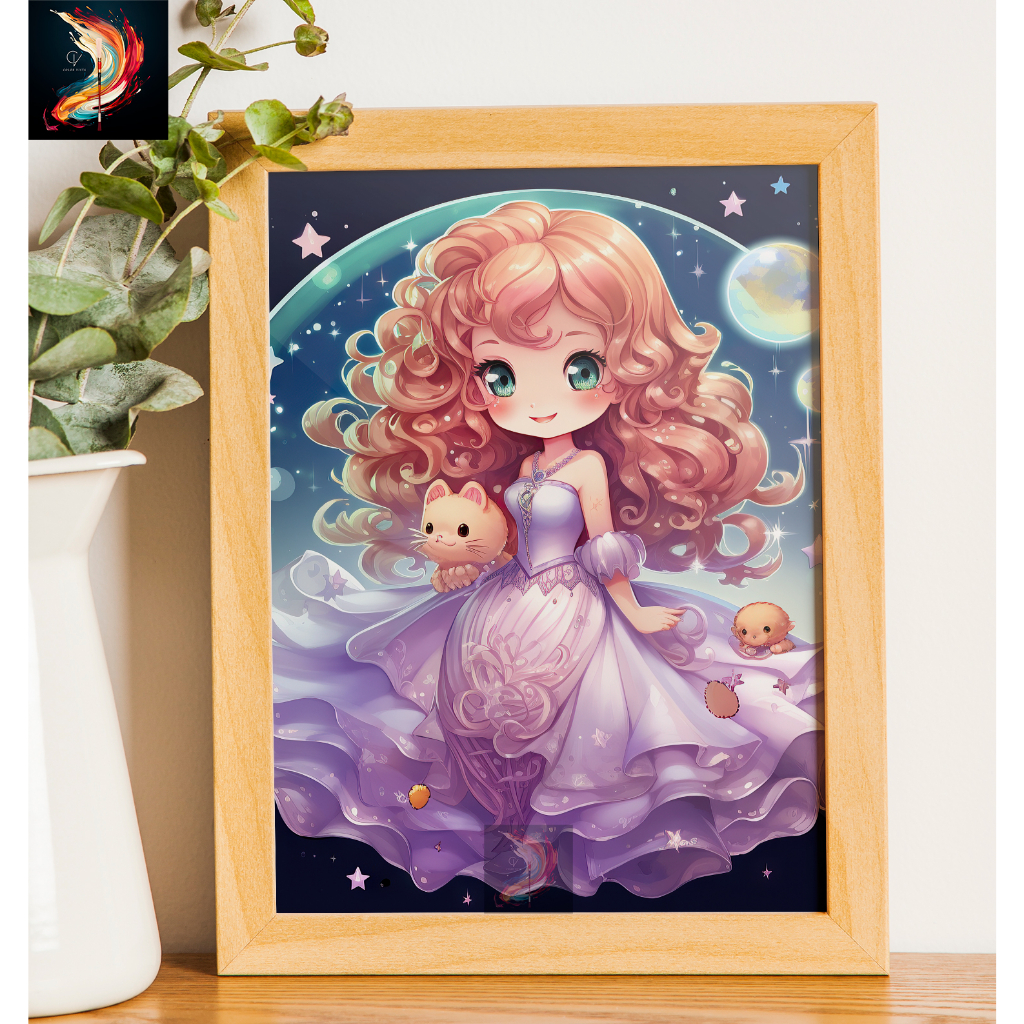 Tranh Tô Màu COLOR VISTA - Tranh Tự Thiết Kế Tô Màu Công Chúa Làm Quà ...