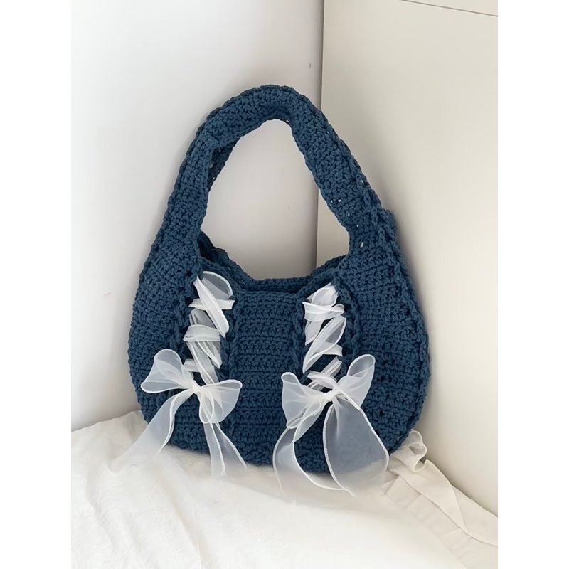 𝐀𝐌𝐎𝐑𝐌𝐈𝐎 | Cinta Bag -Túi tote len thắt nơ ribbon | Shopee Việt Nam