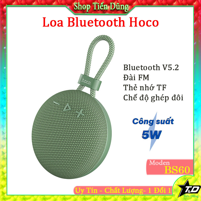 Loa bluetooth Hoco BS60 không dây V5.2 âm thanh TWS chế đội ghép đôi 2 ...