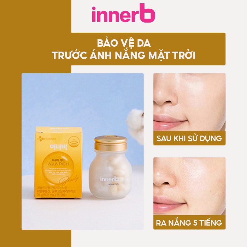 Viên Uống Cấp Nước Và Collagen InnerB Aqua Rich Double Up 70 viên ...