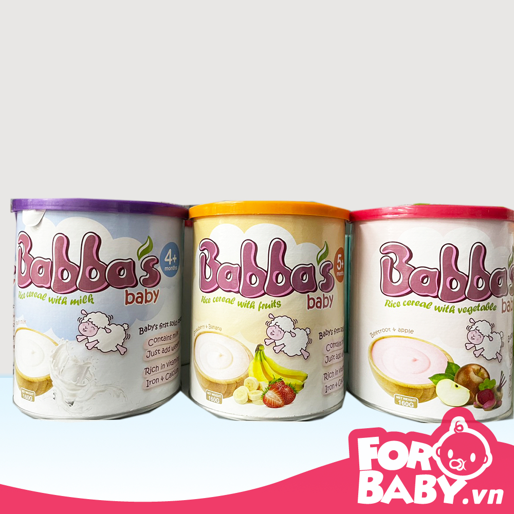 BỘT ĂN DẶM BABBA'S BABY NHẬP KHẨU MALAYSIA | Shopee Việt Nam