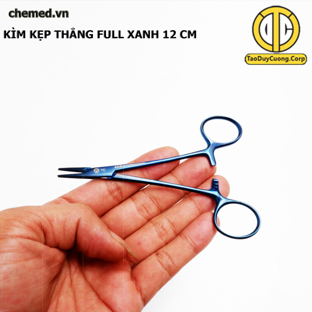 Kìm kẹp mang kim TC full xanh - 12 cm,14cm dùng trong y tế | Shopee ...