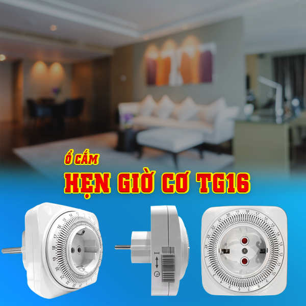 Ổ CẮM HẸN GIỜ CƠ TG16 | Shopee Việt Nam