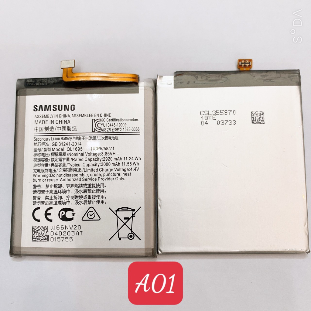 Pin zin Samsung Galaxy A01 2019 QL1695 - 3000 mAh | Shopee Việt Nam