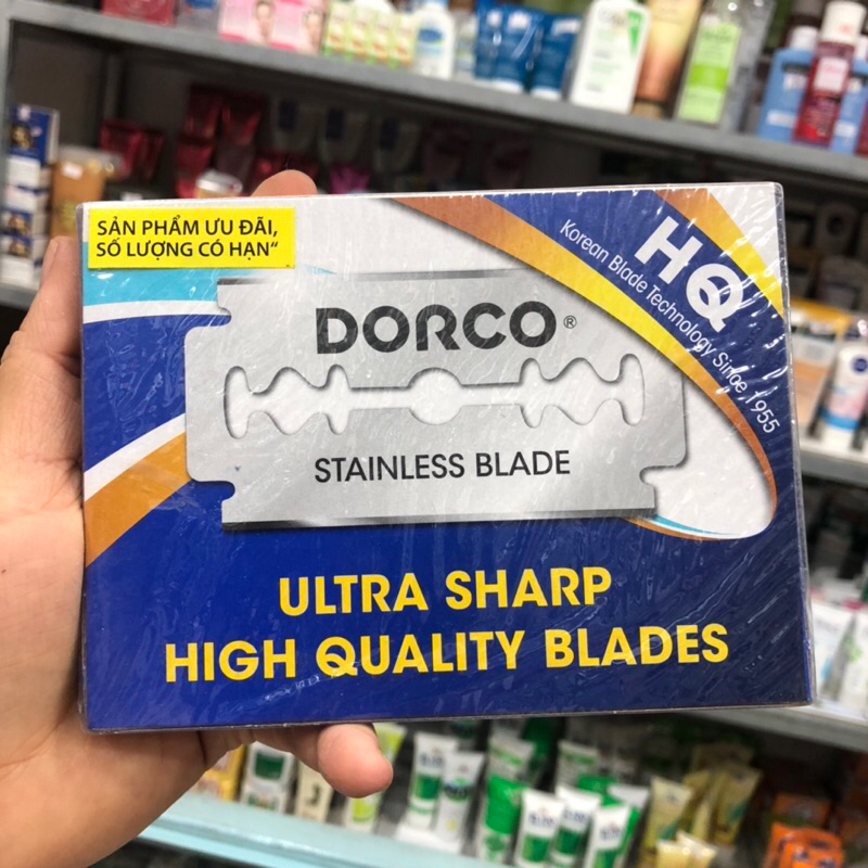 Dao lam Dorco HQ xanh hộp 100 lưỡi | Shopee Việt Nam
