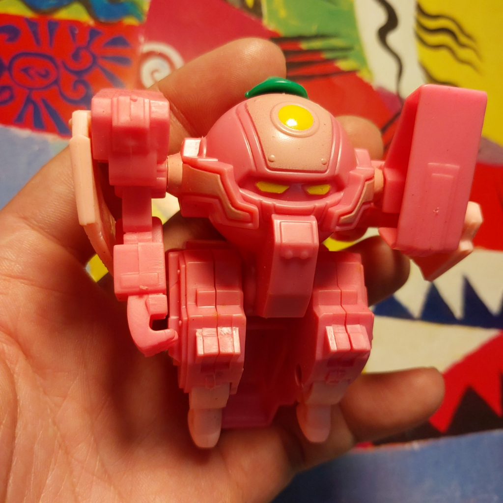 Đồ chơi Robo trái đào khớp động tay chân Fruity Robot hồng 2011 5-8 ...
