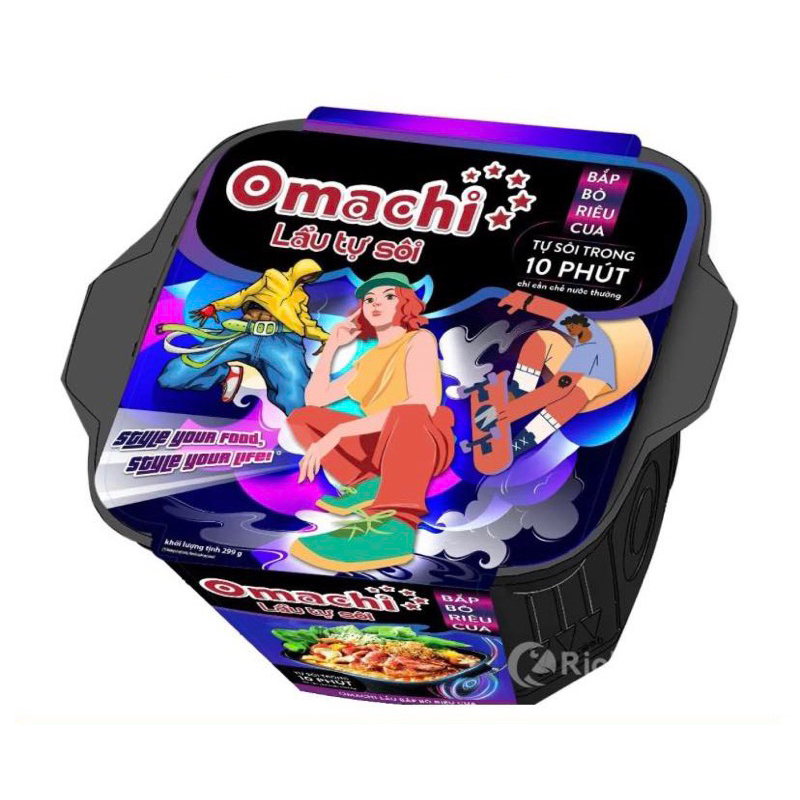 Omachi Lẩu Tự Sôi Bắp Bò Riêu Cua 299g | Shopee Việt Nam