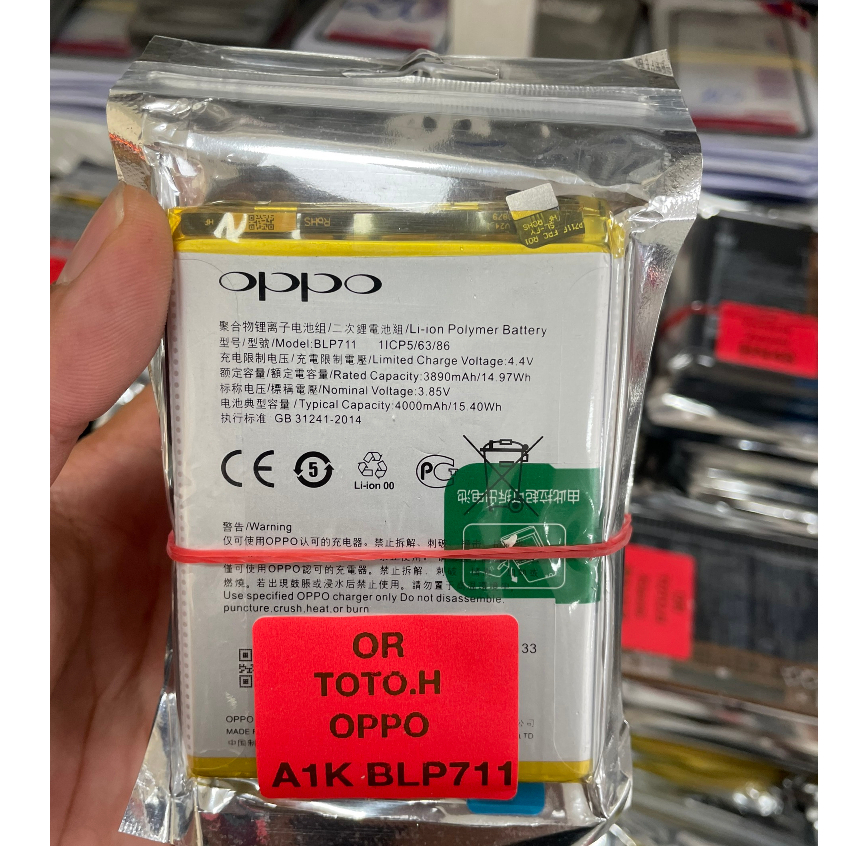 Pin Oppo A1K / BLP711 Dung Lượng 4000mAh Hàng Zin Nhập Khẩu Bảo Hành 6 ...