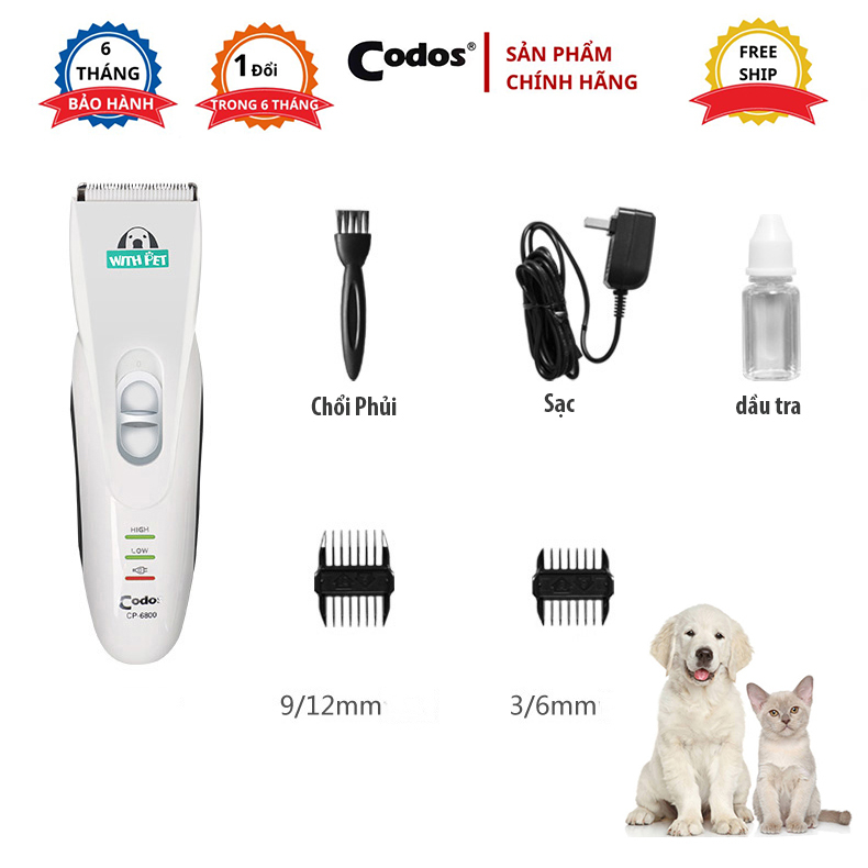Tông đơ cắt tỉa lông chó mèo Codos CP-6800 | Shopee Việt Nam