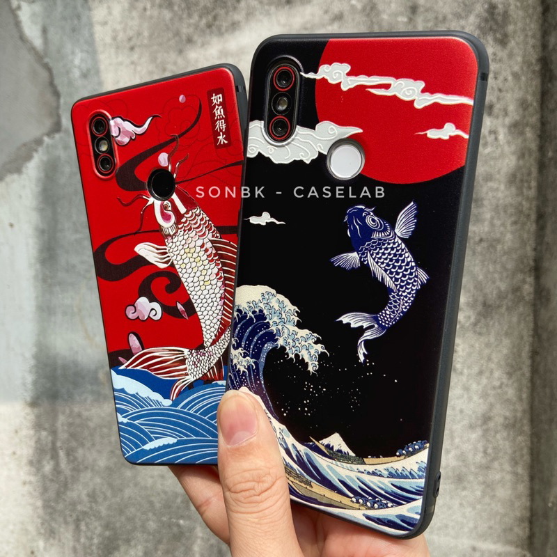 Ốp lưng TPU in 3D hình cá chép tài lộc cho Xiaomi Mi 9, Mi 8, Mi 8se, Mi 6x, Mix 3, Mix 2s, Mix ...