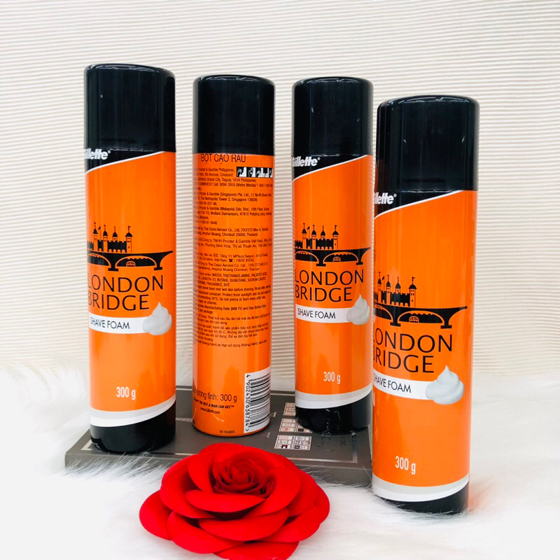 Bọt cạo râu Gillette London Bridge 300g ( chính hãng) | Shopee Việt Nam