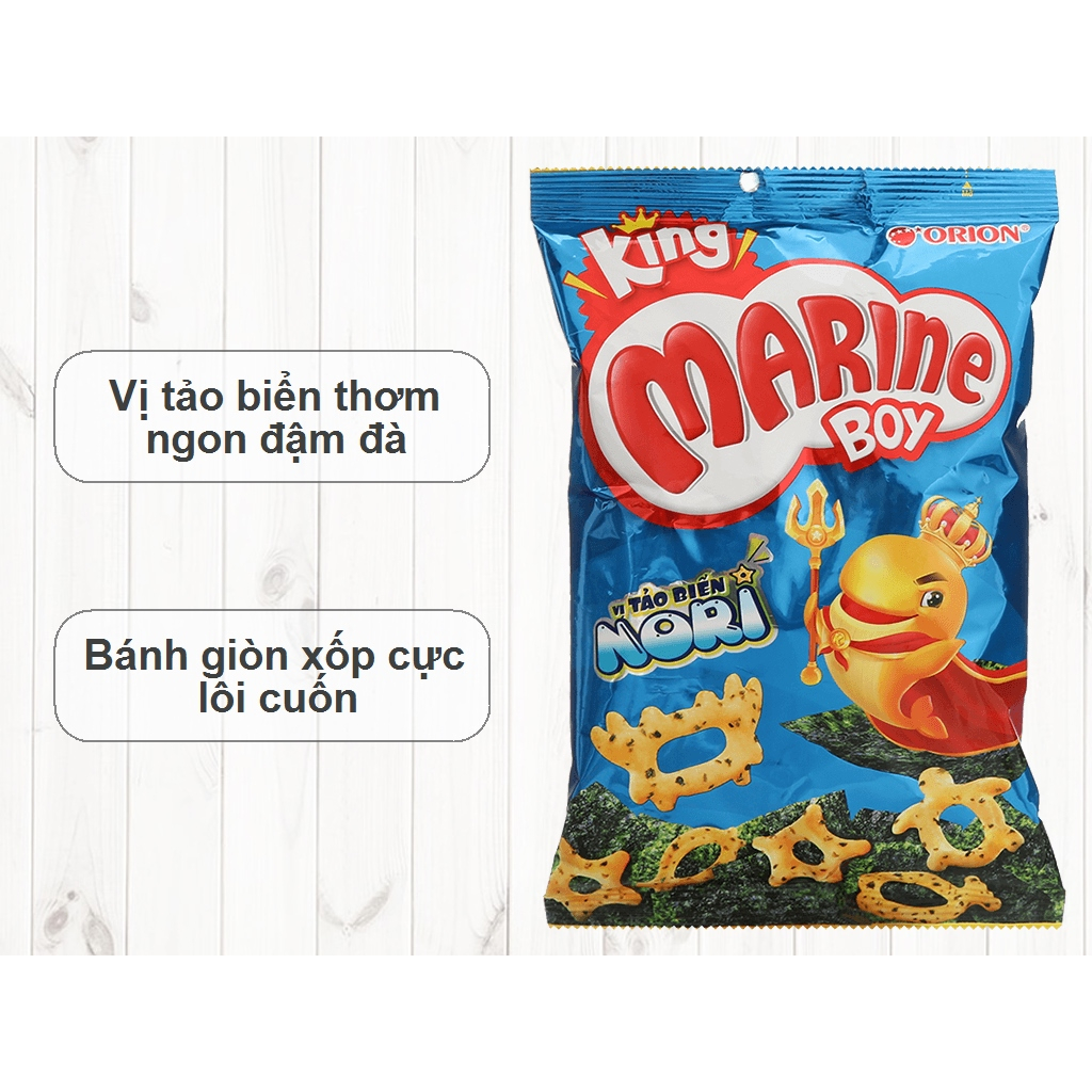 Snack vị tảo biển Nori Orion King Marine Boy gói 56g | Shopee Việt Nam