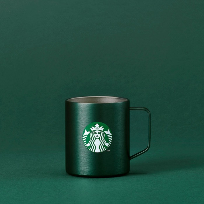 Ly Mug Starbucks 14Oz (414ml) Stainless Steel DARK GREEN SIREN | Shopee ...