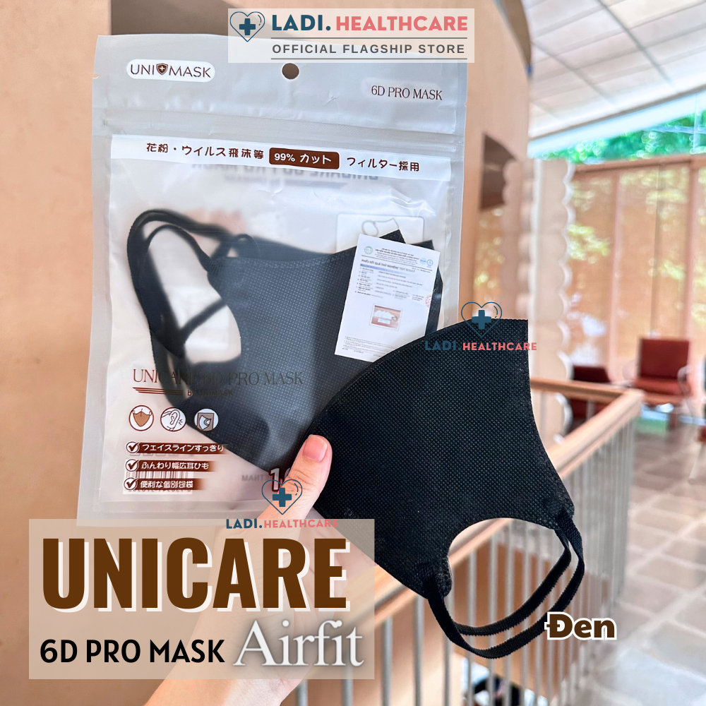 [Thùng 50 Cái] Khẩu trang 6D UNICARE Airfit, khẩu trang 5D UNI MASK ...