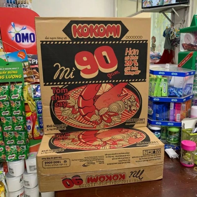 Mì kokomi đại tôm chua cay 90g/30 gói | Shopee Việt Nam
