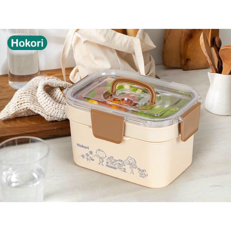 HỘP CƠM GIỮ NHIỆT HOKORI 2 TẦNG 6566 | Shopee Việt Nam
