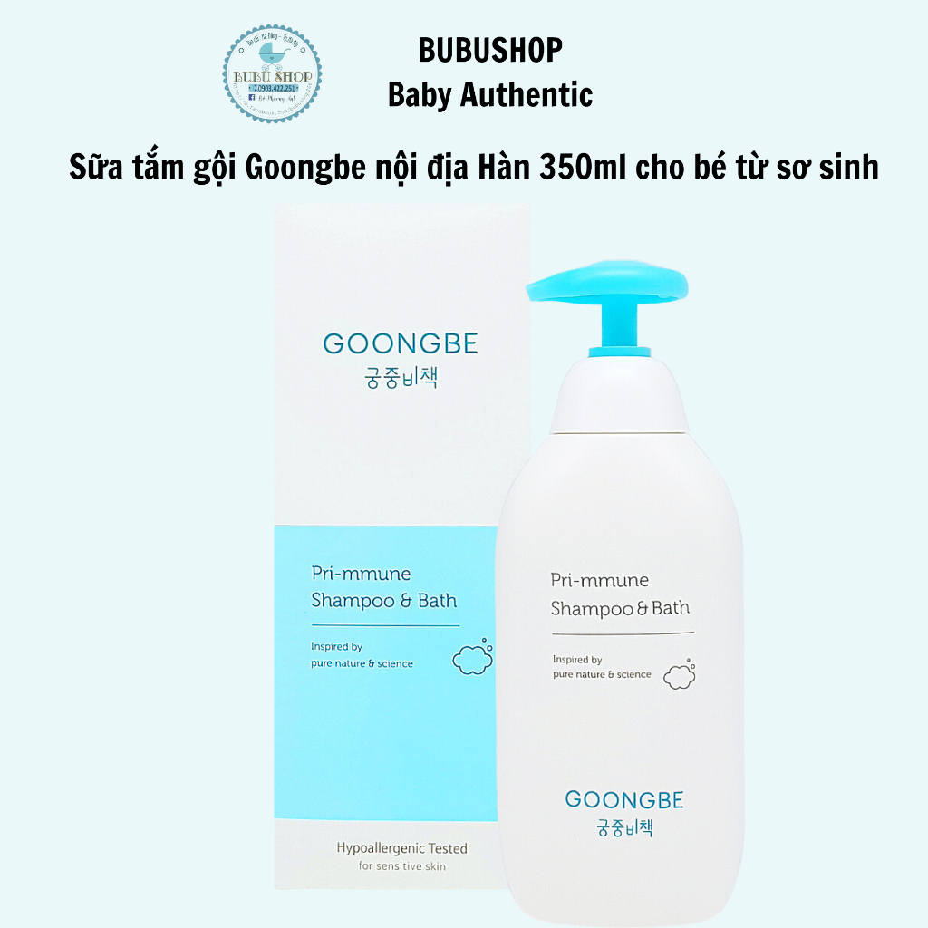 (mẫu mới)SỮA TẮM GỘI GOONGBE 350ML CHO BÉ TỪ SƠ SINH | Shopee Việt Nam