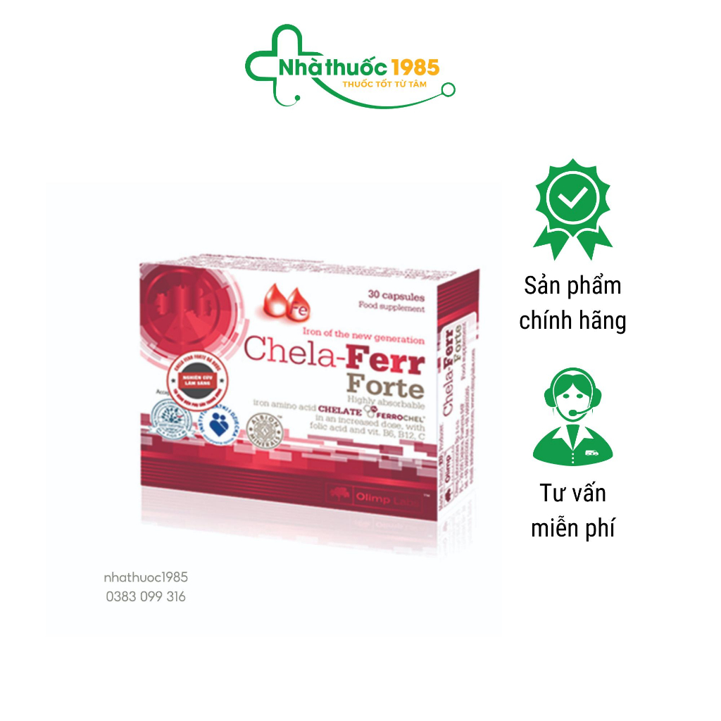 Chela-Ferr Forte – Viên uống bổ sung sắt dành cho bà bầu – Nhập khẩu từ ...