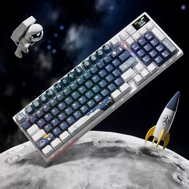 Bàn Phím Cơ Không Dây BASIC BK98 RGB Phiên Bản 3 Modes, Có Màn Hình Phụ. | Shopee Việt Nam