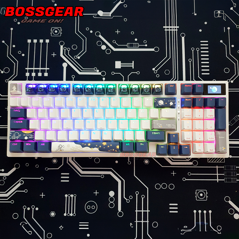 Bàn Phím Cơ Không Dây BASIC BK98 RGB Phiên Bản 3 Modes, Có Màn Hình Phụ ...