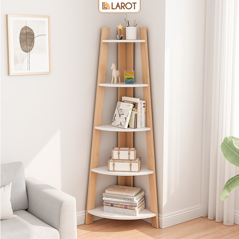 Kệ góc đa năng thiết kế kệ hình thang 5 tầng decor phòng khách nhãn ...
