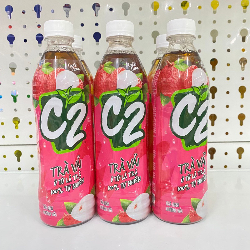 C2 Hương Vải lốc 6 chai x 455ml | Shopee Việt Nam