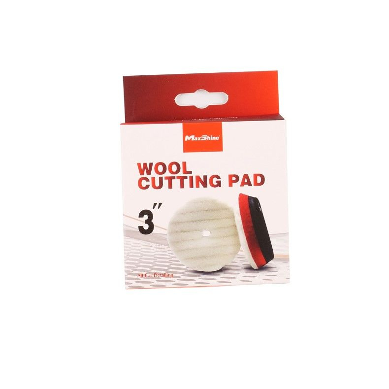 PHỚT LÔNG CỪU XOẮN NGẮN MAXSHINE 3D WOOL CUTTING PAD 3 INCH 2061080R ...