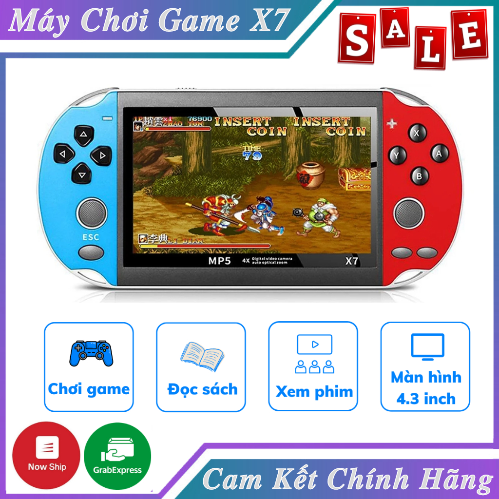 Máy Chơi Game Cầm Tay X7 Plus Với 900 Trò Và Màn Hình Led 4,3 Inch ...