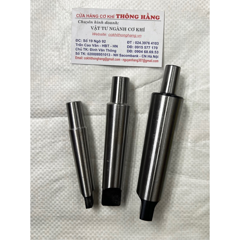 Chuôi côn số MT2-MT3-MT4, lỗ côn B16-B18 chuyên lắp mang răng, miễn phí ...