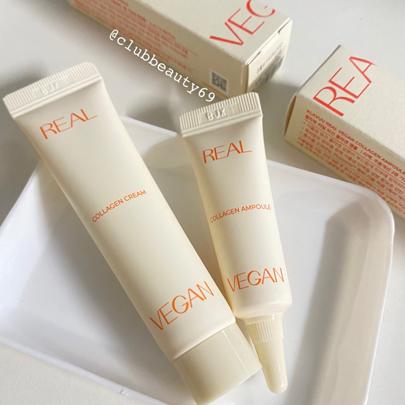 [Chính hãng- mini] Set Kem & Ampoule Collagen thuần chay mới Klavuu, Real Vegan Collagen Ampoule ...