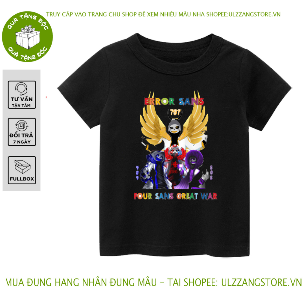 HOT Áo Thun Error Sans 707 Sans Omni | Tứ Sans Đại Chiến cho bé cực hot ...