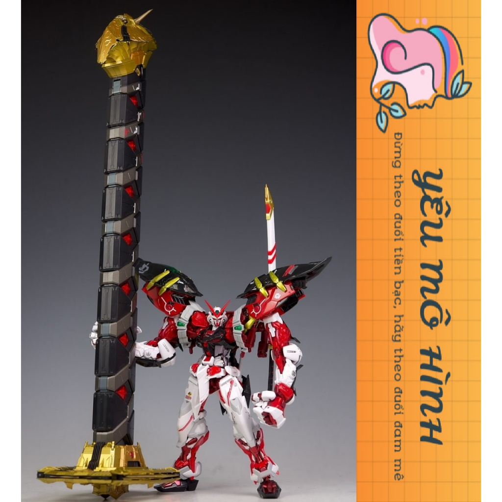 Gundam MG Astray red frame + Powered red & 150 Gerbera Straight Tặng ...
