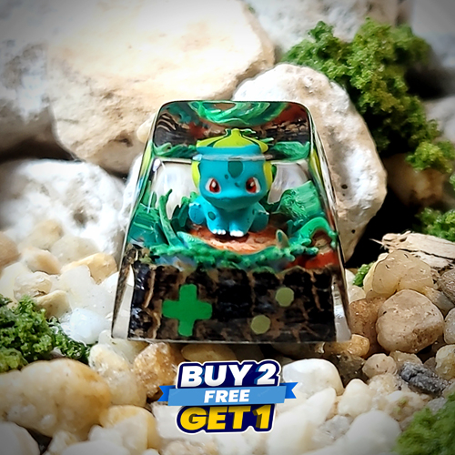 bulbasaur keycap ver 2, nút bàn phím cơ bulbasaur , artisan keycap ...