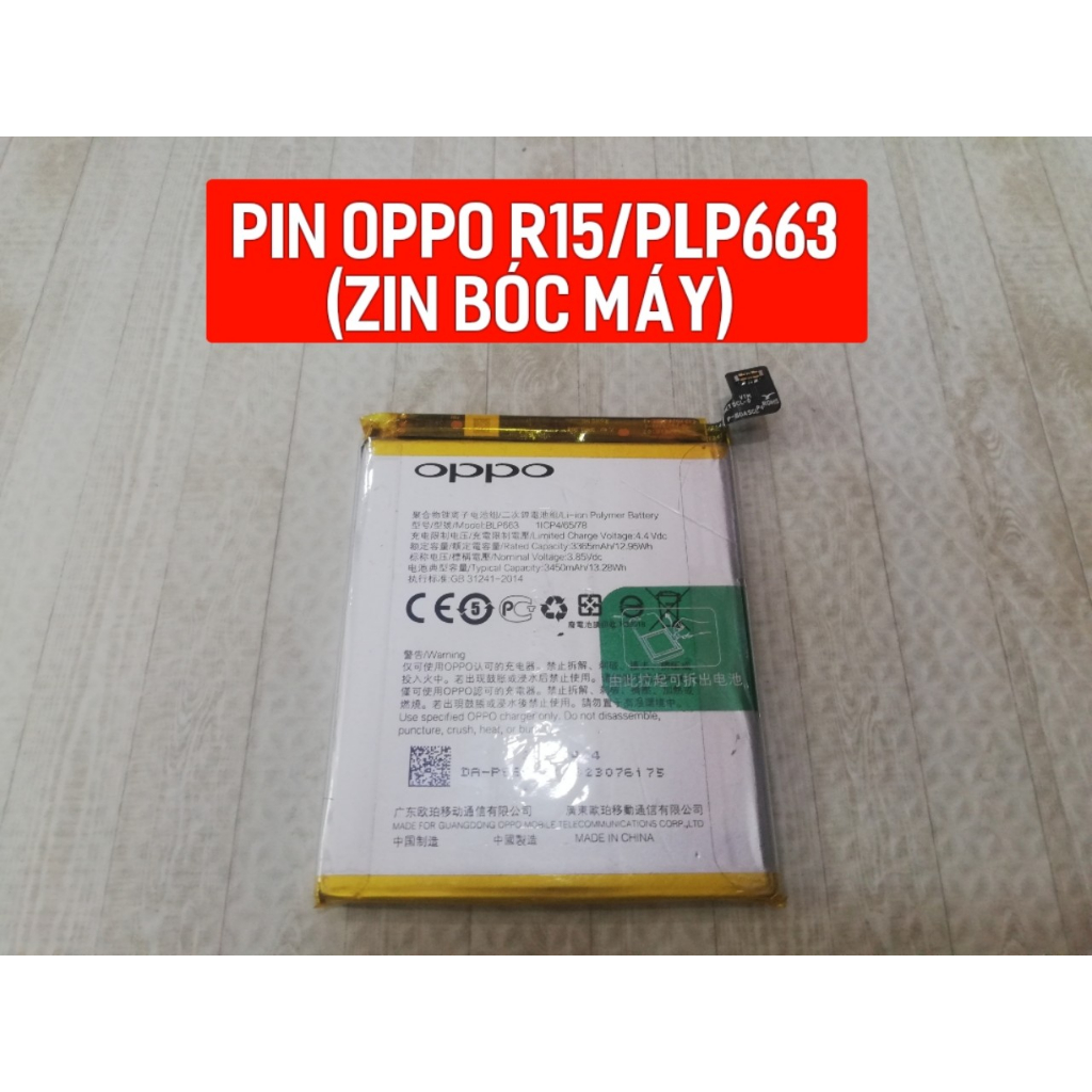 Pin Oppo R15/BLP663 (Bóc máy) | Shopee Việt Nam