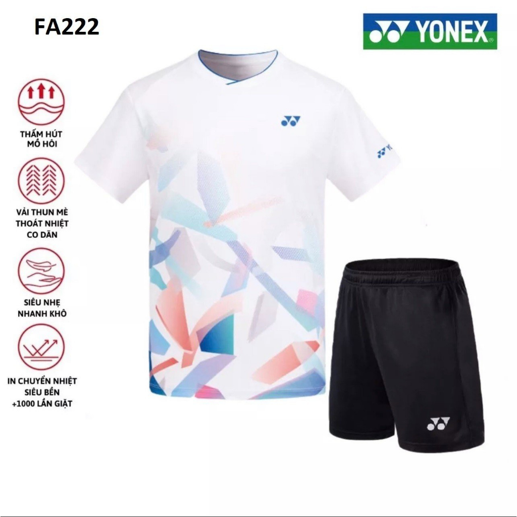 Áo cầu lông, quần cầu lông Yonex FA222 chuyên nghiệp mới nhất sử dụng ...