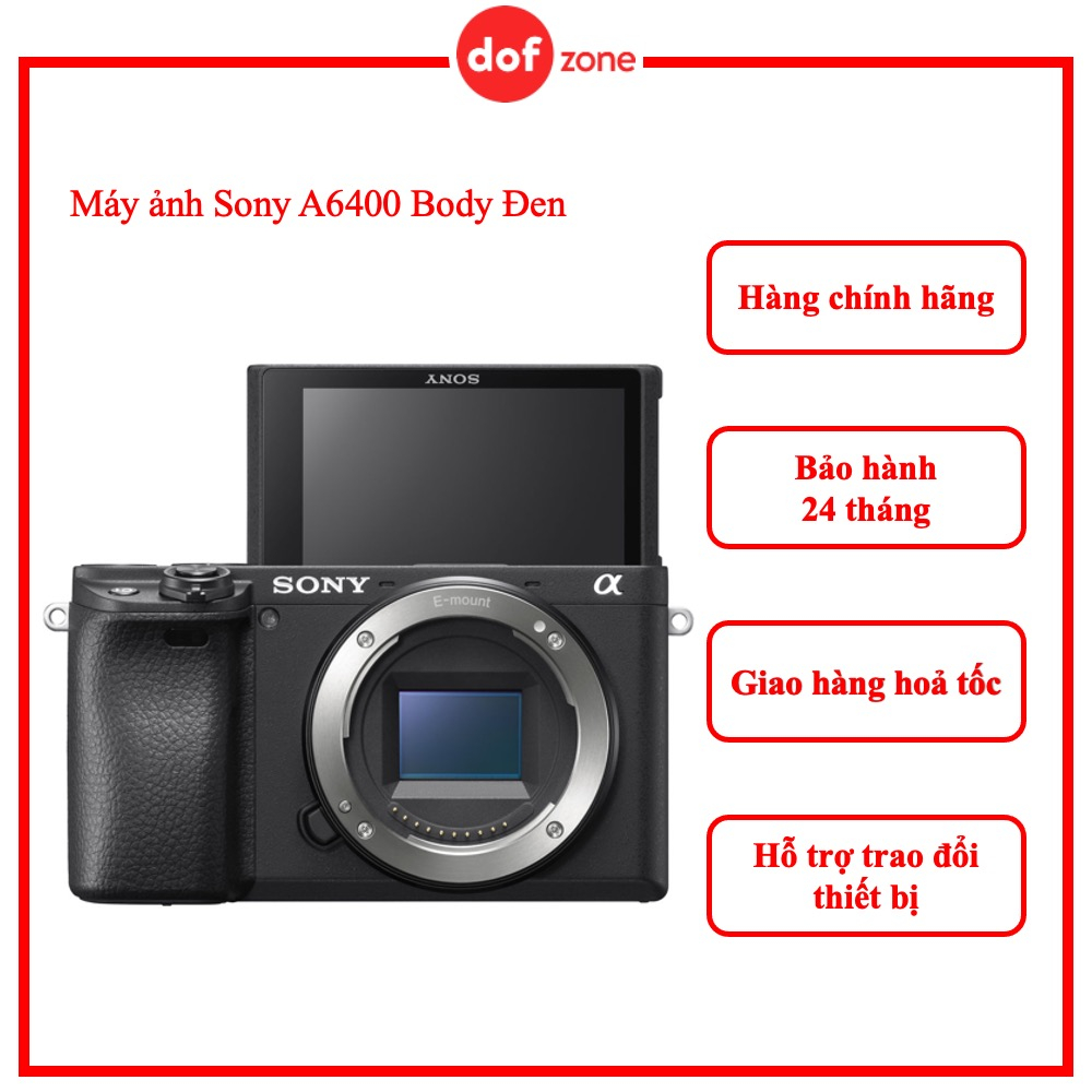Máy Ảnh Sony Alpha A6400 Body Đen | Hàng Chính Hãng | Bảo Hành 24 Tháng | Shopee Việt Nam