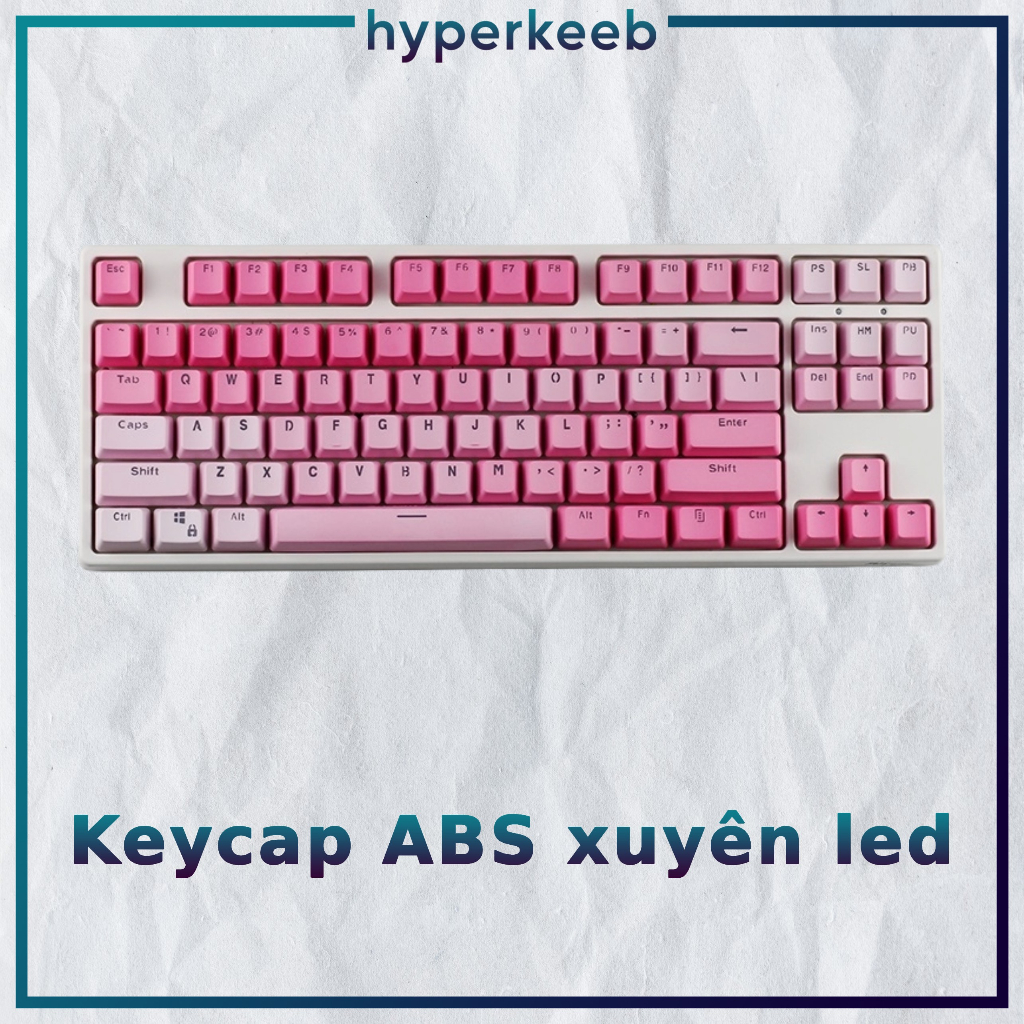 [HOẢ TỐC] Keycap ABS xuyên led, nhiều màu sắc, nhựa ABS double-shot dày ...