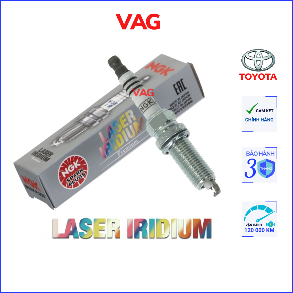 [ Chính Hãng NGK ] Bugi Toyota Vios, Yaris, Wigo, Rush,..Từ Năm 2016- 2023 , Laser Iridium ...