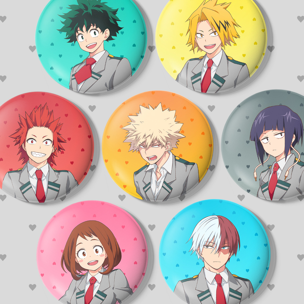 Huy Hiệu Cài Áo Anime - My Hero Academia - Ghim Cài Áo, Badge Phụ Kiện ...
