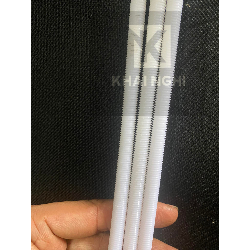 Thanh nhựa ren đặc ty nhựa ren cách điện nhựa PE M6 M8 M10 M12 M16 M18 ...