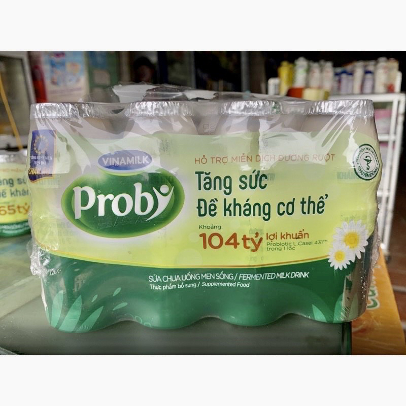 Sữa chua uống lợi khuẩn Proby 130ml lọ to (1vỉ 4 lọ) | Shopee Việt Nam