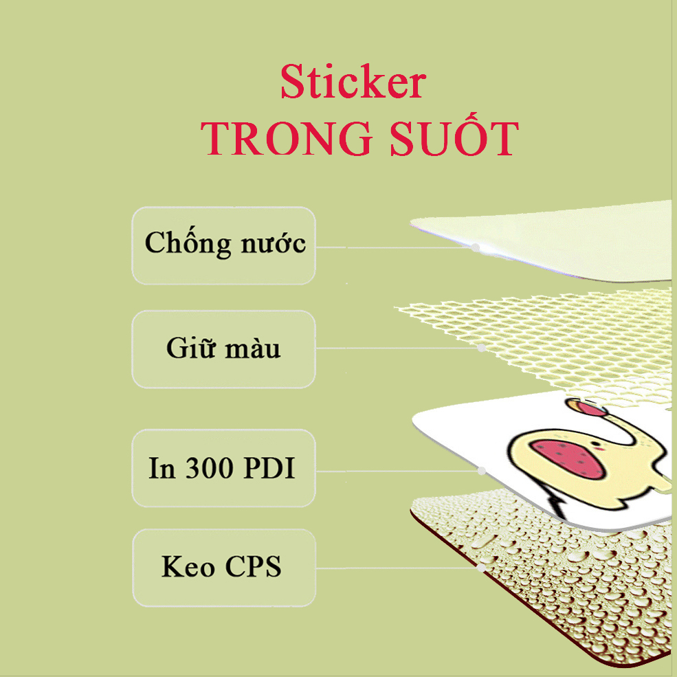 Bộ 144/336 Sticker Mini dán theo tên bé - decal trong suốt hoặc decal ...