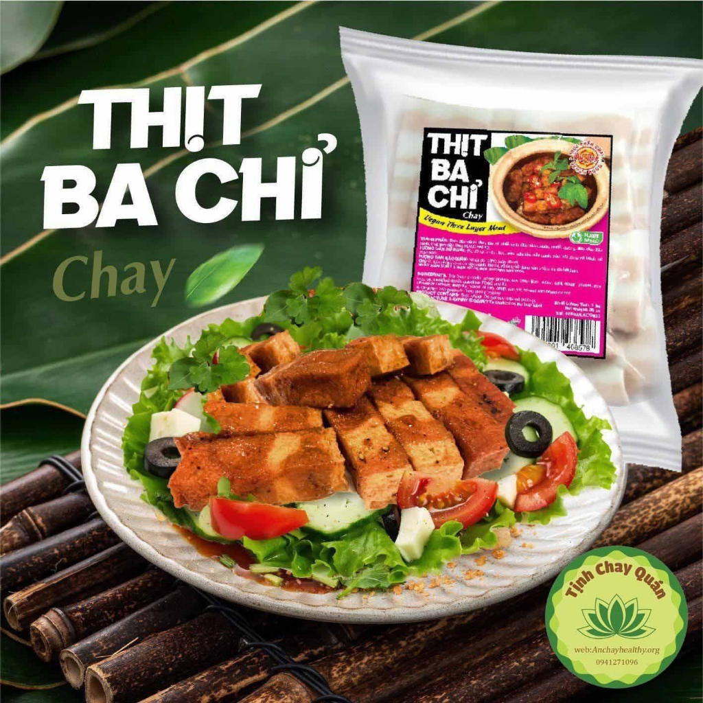 [Ship hỏa tốc nội thành HN] Thịt ba chỉ chay Thực phẩm chay đông lạnh, Thực phẩm chay âu lạc ...