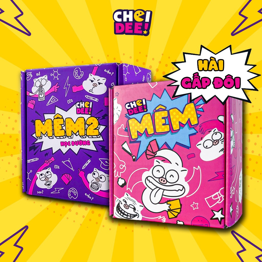 Bộ bài meme Mêm 3 Choidee 130 lá, phiên bản Tình iu vui hài chơi nhóm ...