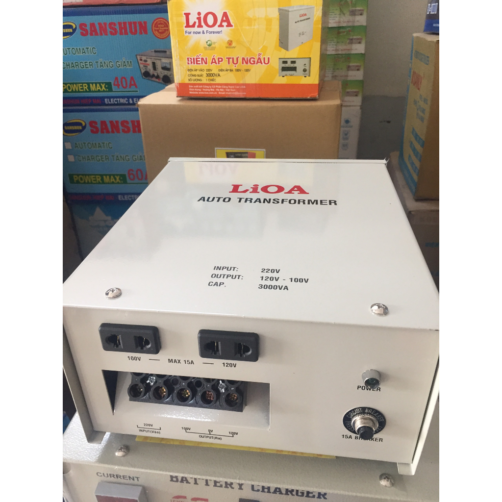 Biến Áp Đổi Nguồn Hạ Áp 1Pha LiOA 3kVA DN030 | Shopee Việt Nam