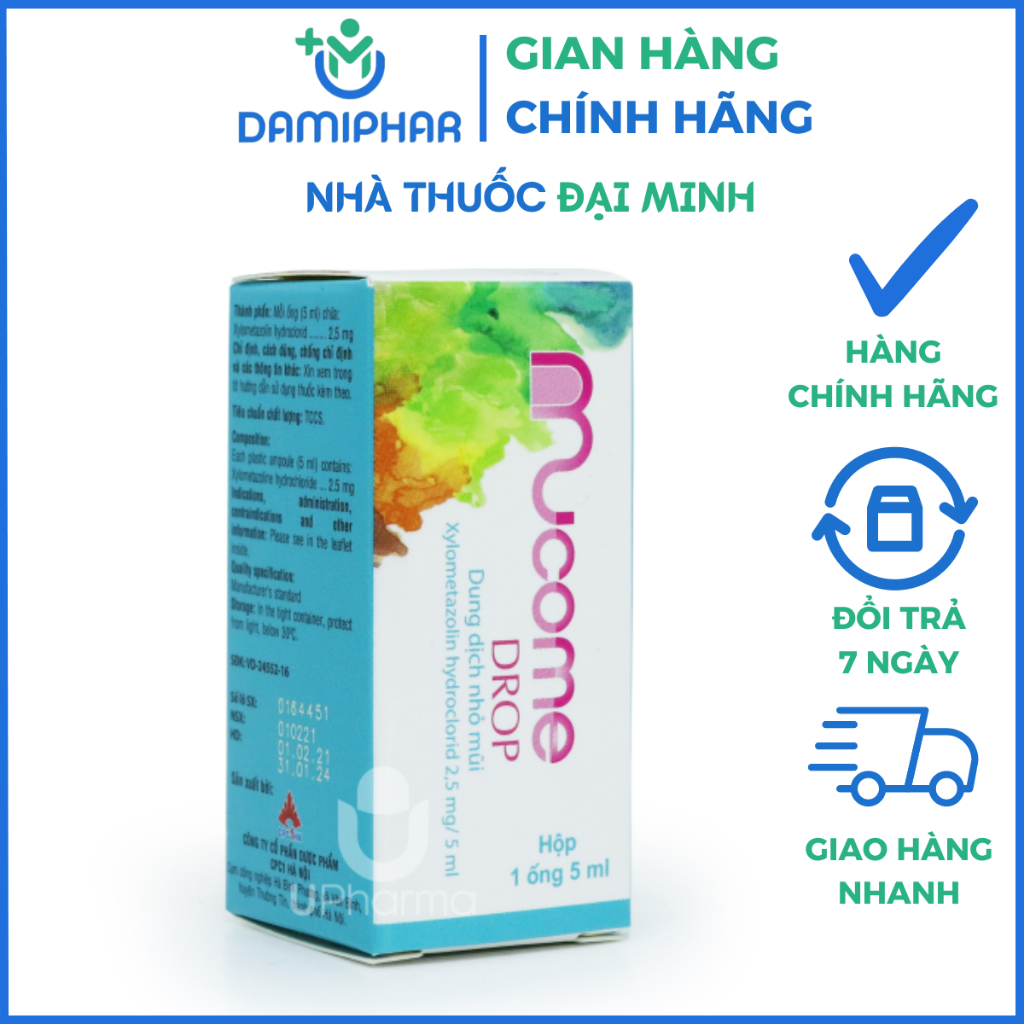 Dung Dịch Nhỏ Mũi Mucome Drop Hộp 1 Ống 5ml | Shopee Việt Nam