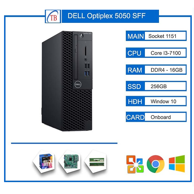 DELL Optiplex 5050 SFF i3 7100 | RAM 16GB | ổ cứng SSD M.2 NVMe 256GB ...