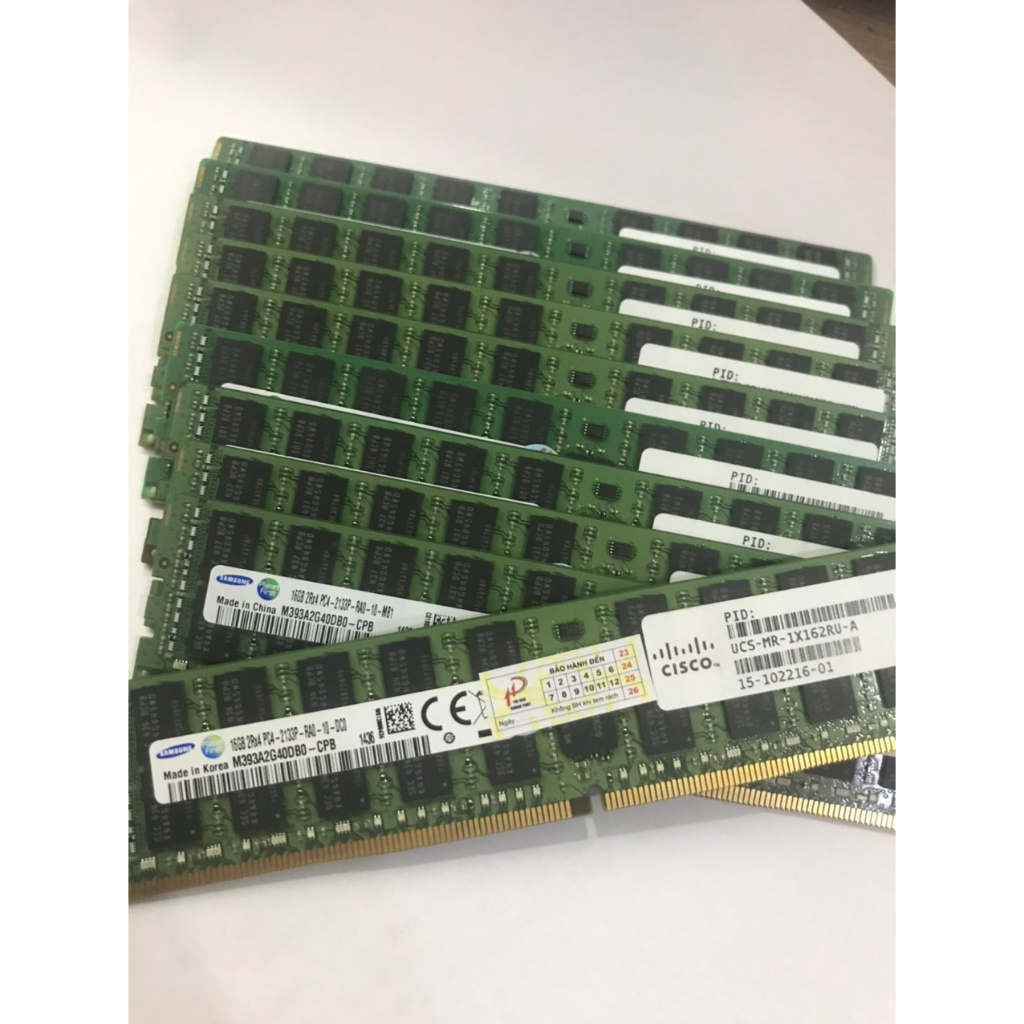 Ram Máy Chủ ECC DDR4 16G/2133 ECC REGISTERED SERVER MEMORY | Shopee ...