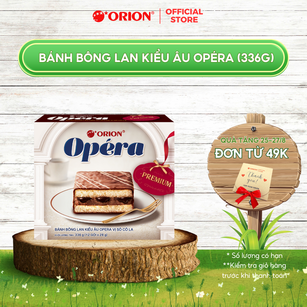 Hộp 12 gói Bánh mềm kiểu Âu OPERA Orion 336g (28g x 12 gói/hộp ...